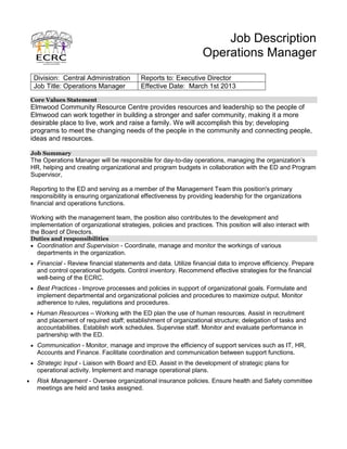 Operations manager skills | PDF