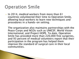 Operation Smile Empowers Local Communities | PPTX