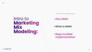 How to Build a Marketing Mix Model: a Step by Step Guide | PDF