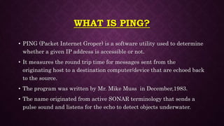 What is Ping | PPTX