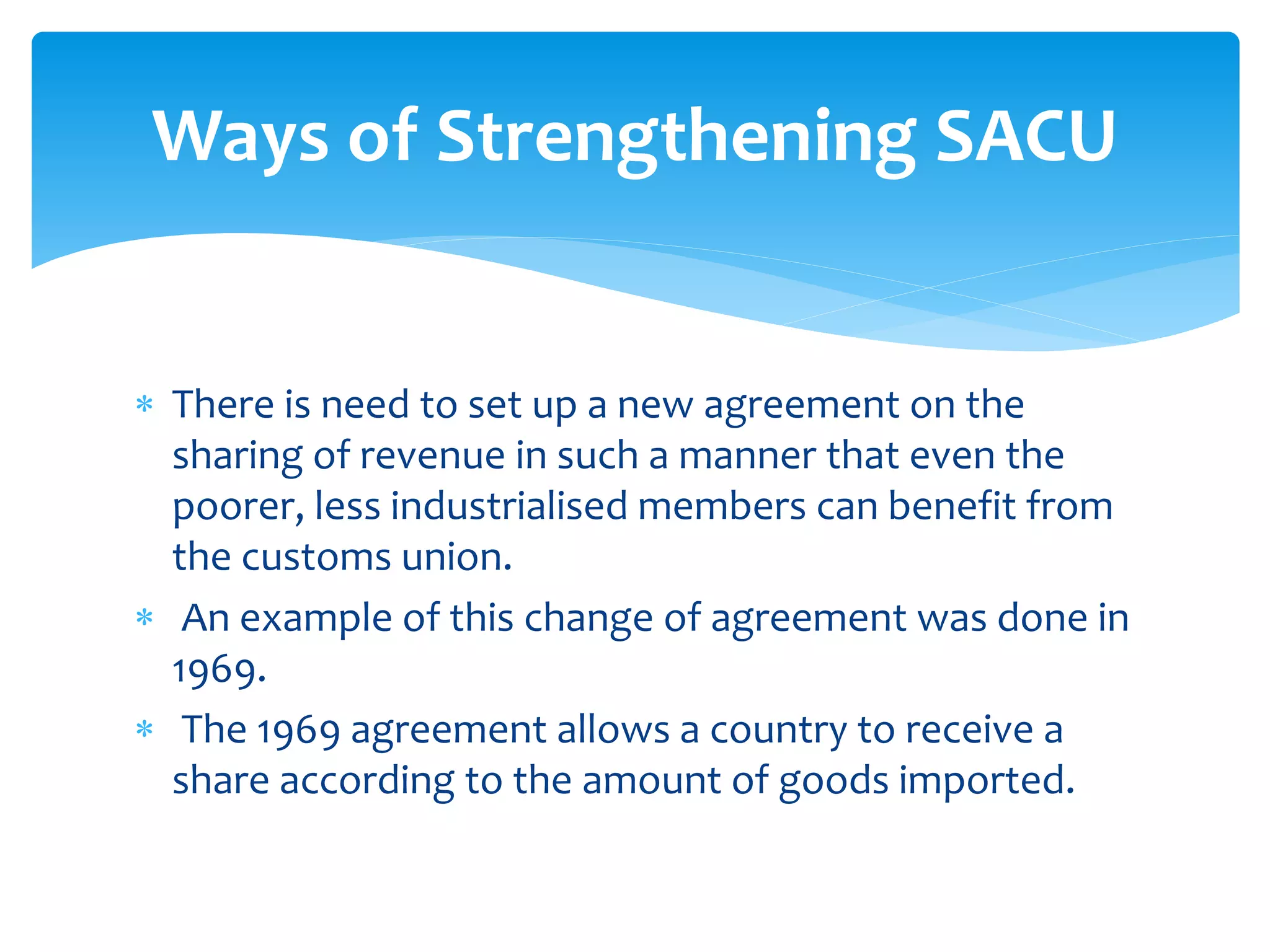 Successes and Challenges of SACU and SADC | PPTX