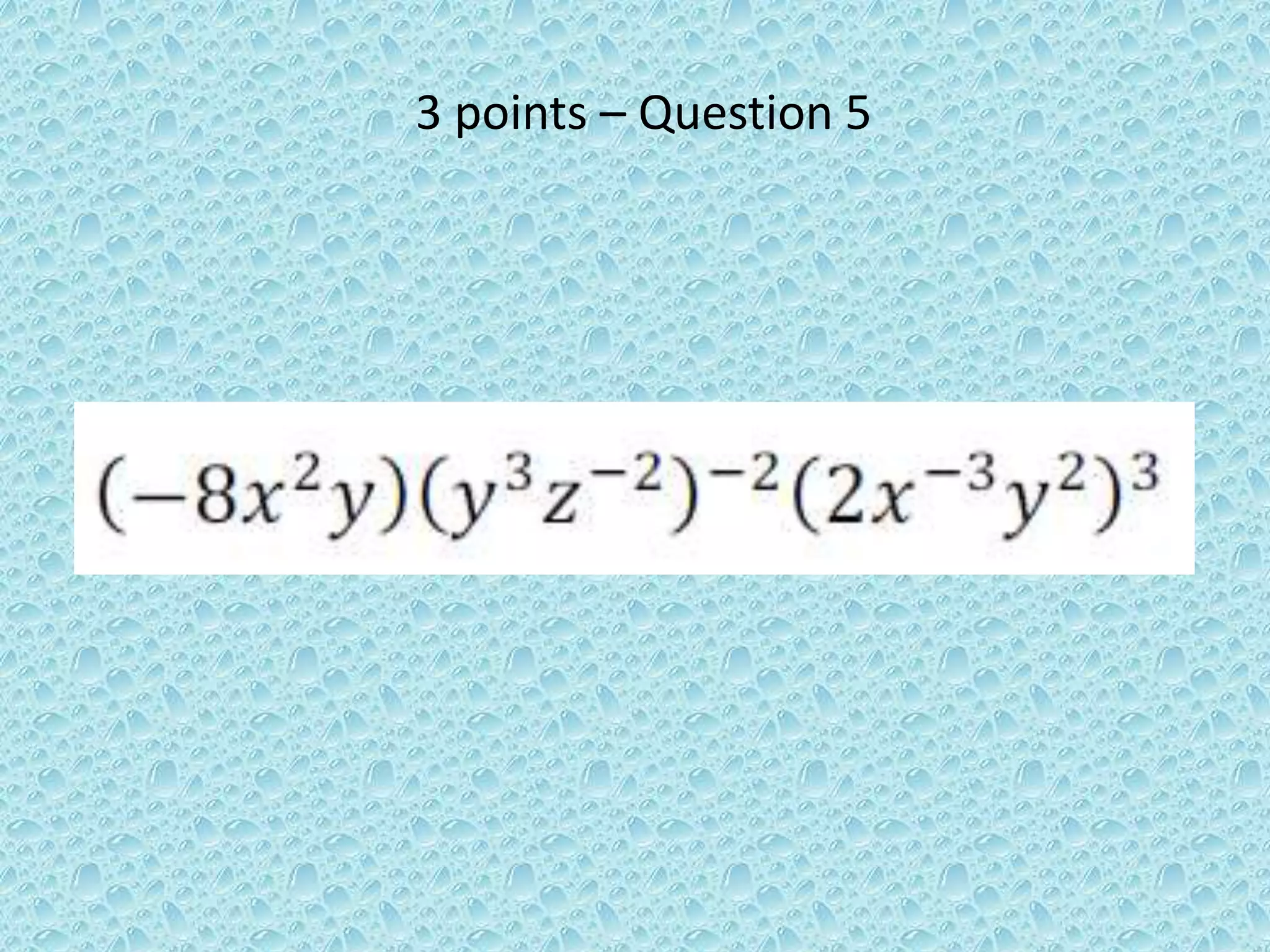 Operations on exponents jeopardy | PPTX