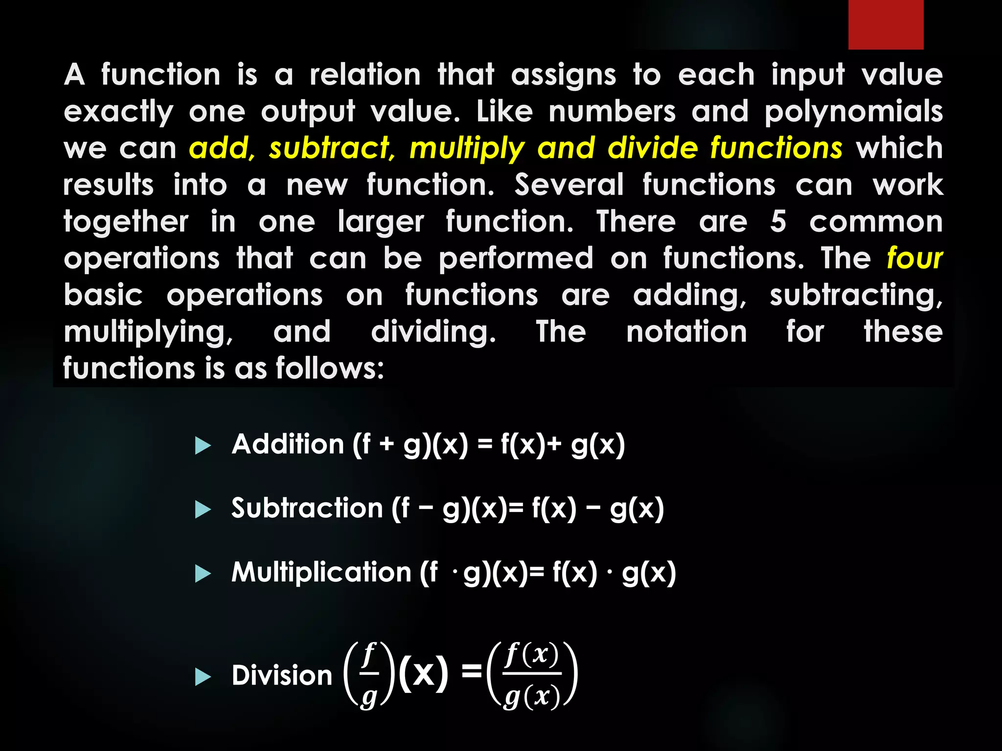 Operations on Functions.pdf | Science