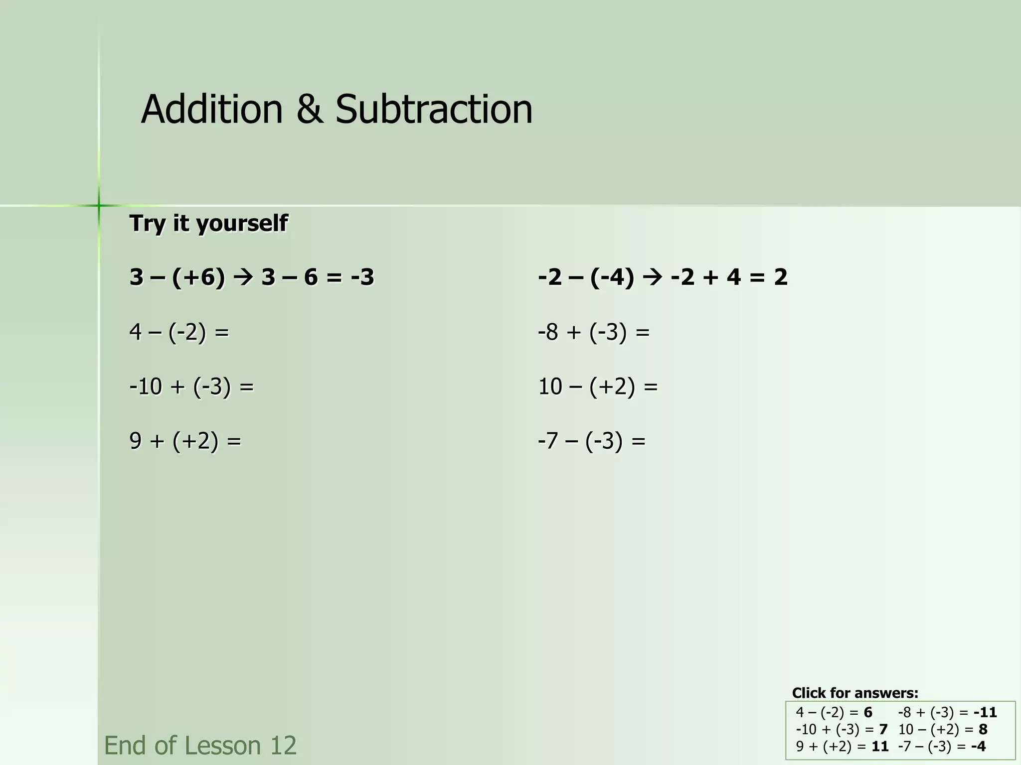 OPERATIONS ON INTEGERS.ppt