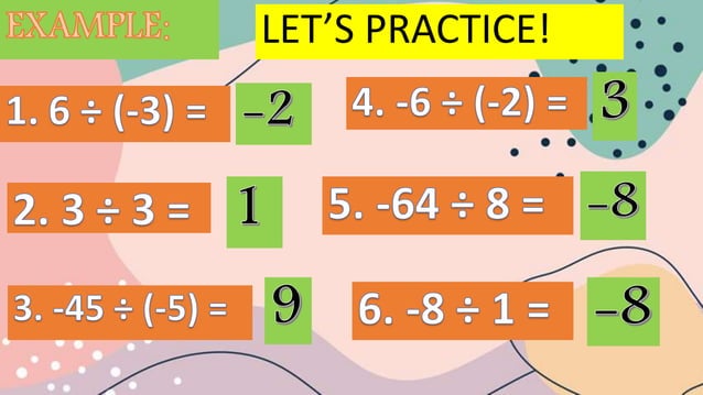 Operations on integers 7 | PPT