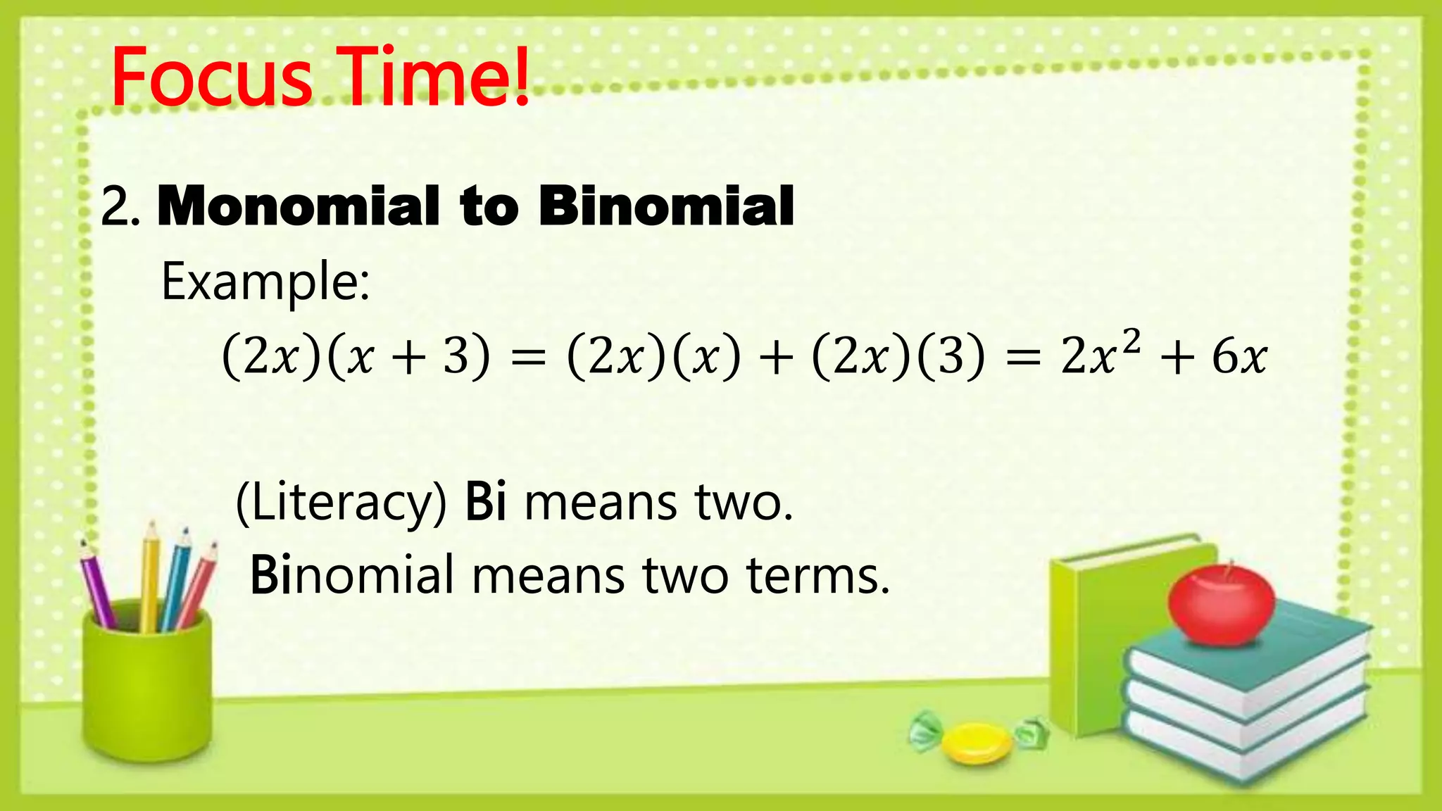 Operations on Polynomials Multiplication of Polynomials.pptx | Homework ...