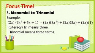 Operations on Polynomials Multiplication of Polynomials.pptx | Homework ...