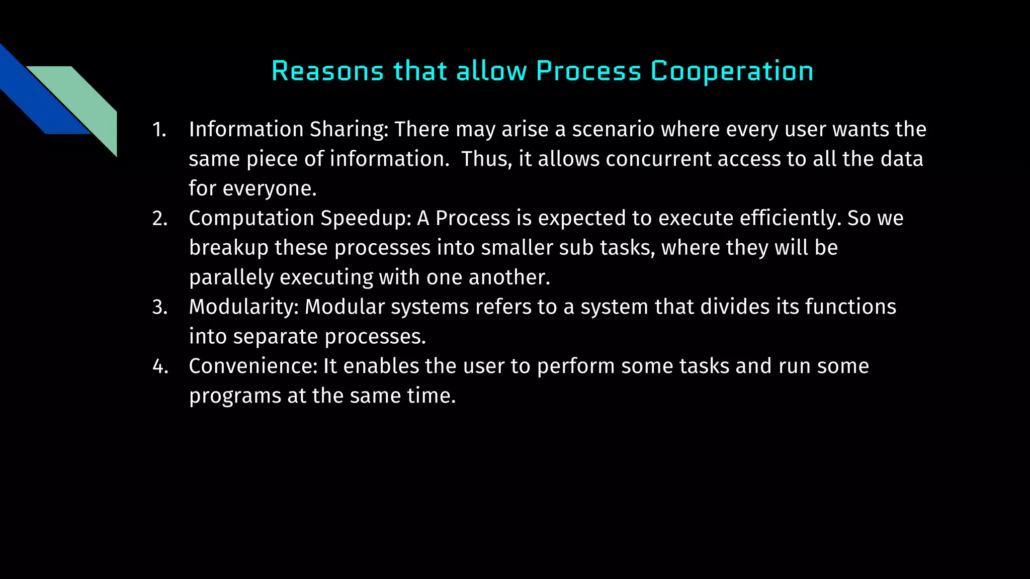 Operations on Processes and Cooperating processes | PPTX