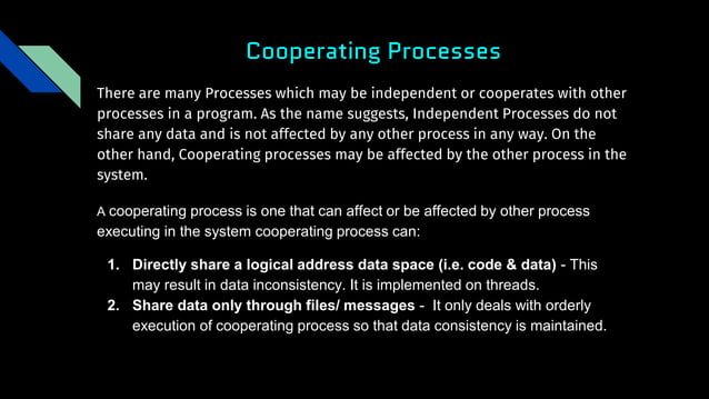 Operations on Processes and Cooperating processes | PPTX | Operating Systems | Computer Software ...