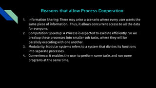 Operations on Processes and Cooperating processes | PPTX