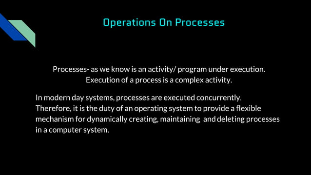 Operations on Processes and Cooperating processes | PPTX | Operating Systems | Computer Software ...