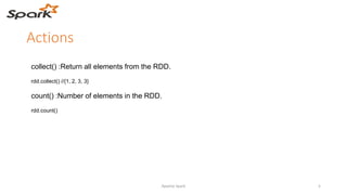 Operations on rdd | PPT