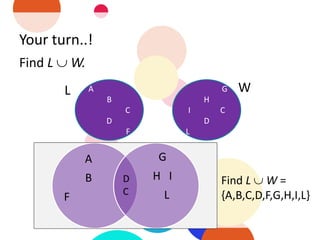 Operations on sets | PPT