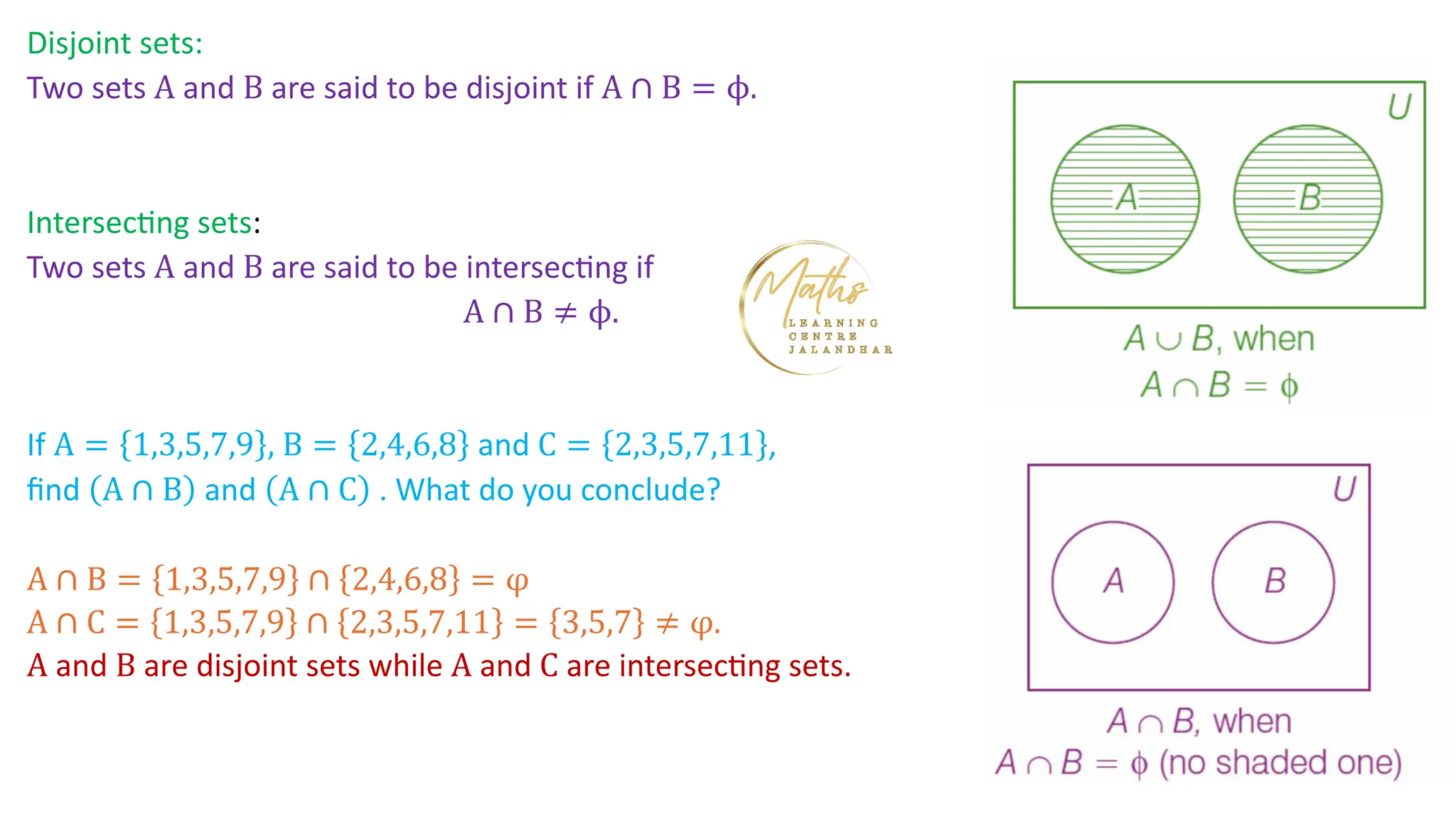 operations on sets (sets relations functions) | PPT