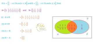 operations on sets (sets relations functions) | PPT