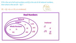 operations on sets (sets relations functions) | PPT