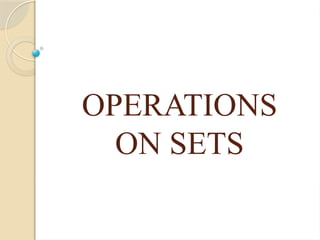 Fundamentals of Set Operations: From Cantor to Venn Diagrams | PPTX