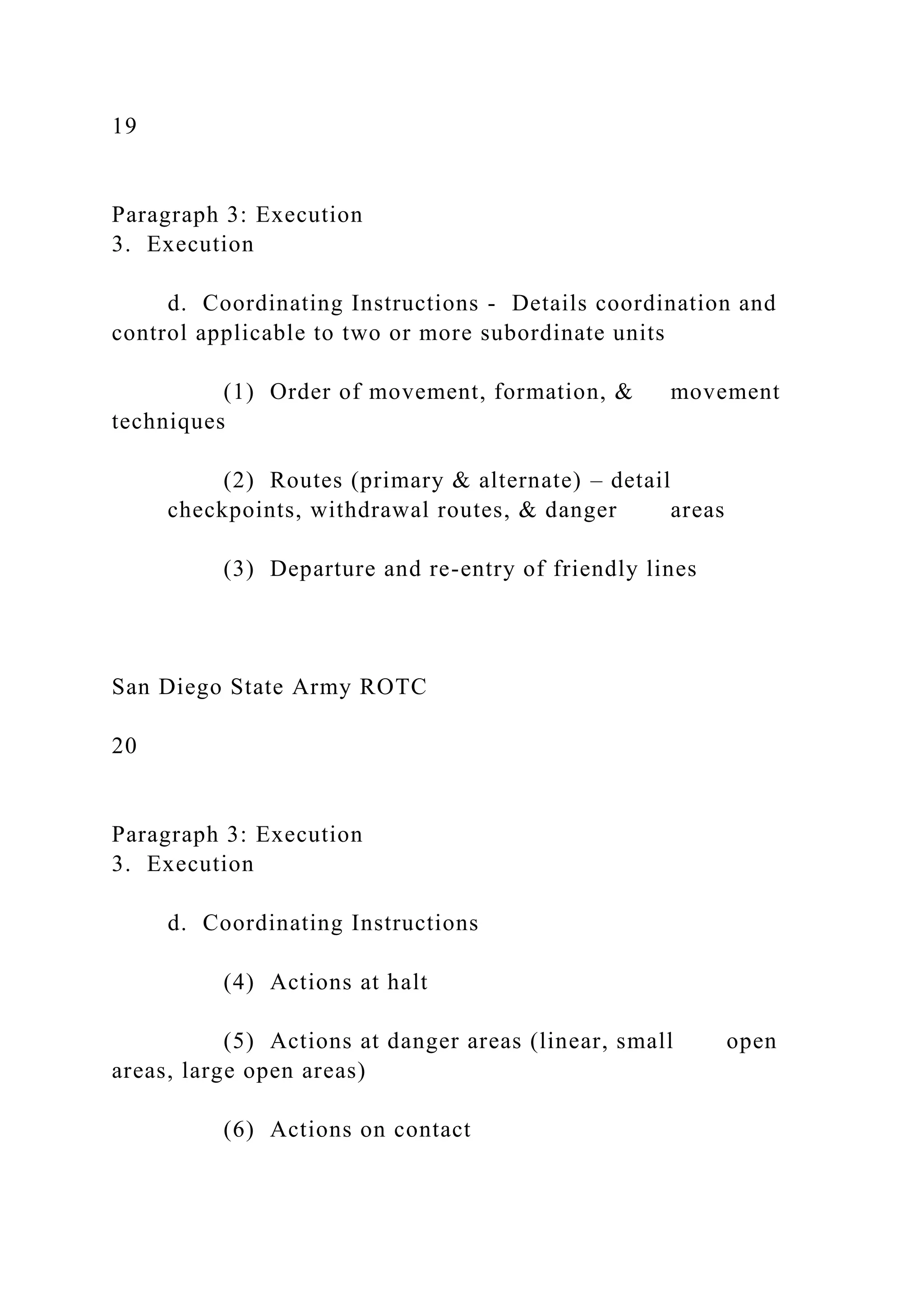 OPERATIONS ORDER (OPORD)San Diego State Army ROTC.docx
