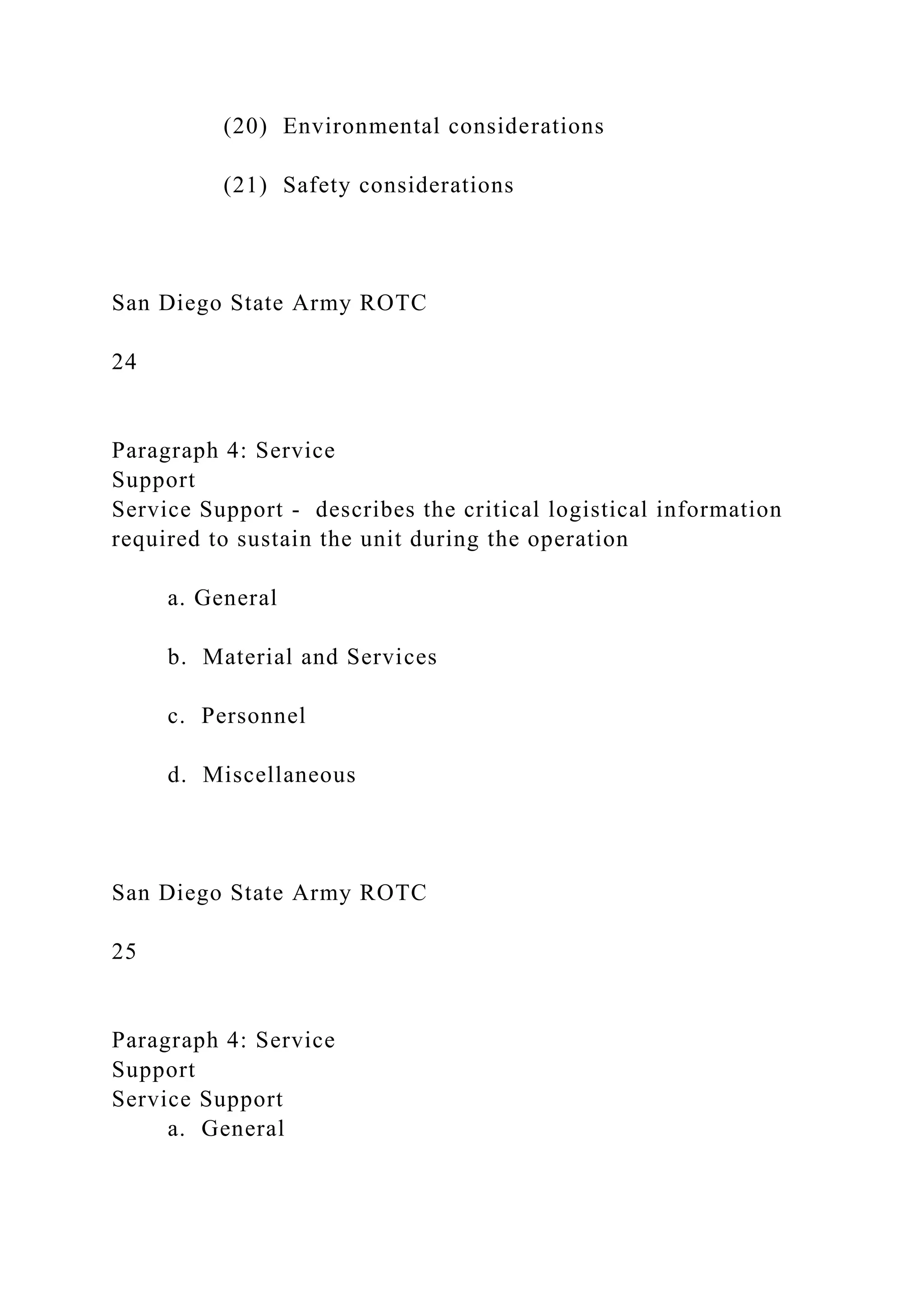 OPERATIONS ORDER (OPORD)San Diego State Army ROTC.docx