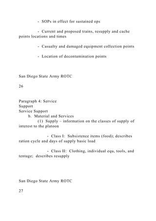 OPERATIONS ORDER (OPORD)San Diego State Army ROTC.docx