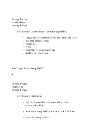 OPERATIONS ORDER (OPORD)San Diego State Army ROTC.docx