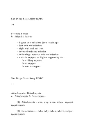 OPERATIONS ORDER (OPORD)San Diego State Army ROTC.docx