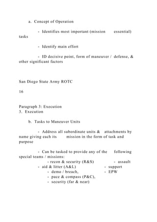 OPERATIONS ORDER (OPORD)San Diego State Army ROTC.docx