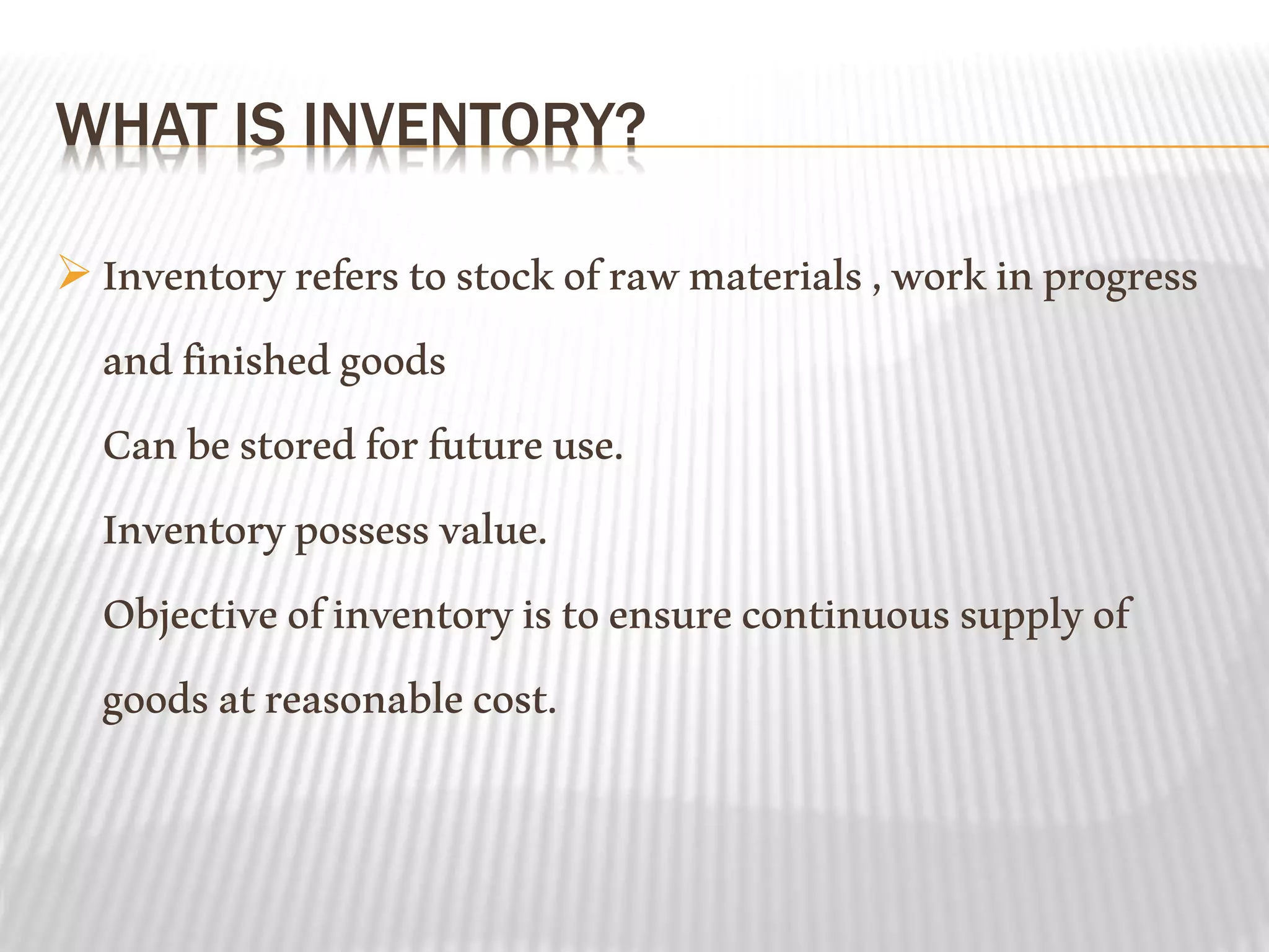 selective inventory control | PPTX