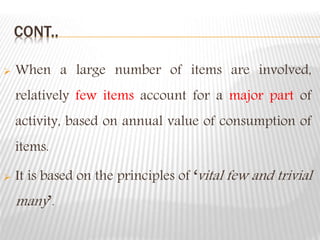 selective inventory control | PPTX