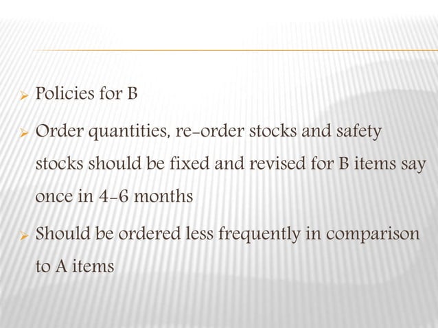 selective inventory control | PPTX