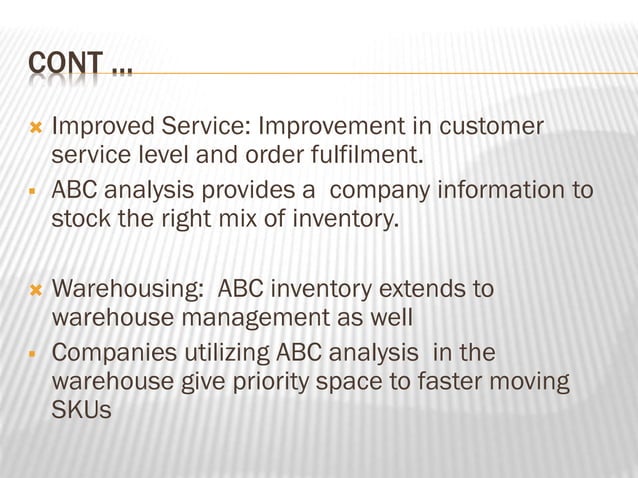 selective inventory control | PPTX