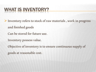 selective inventory control | PPTX