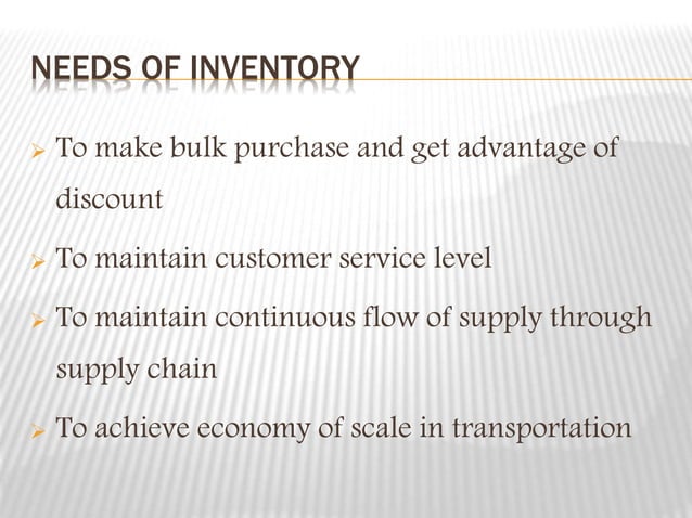 selective inventory control | PPTX