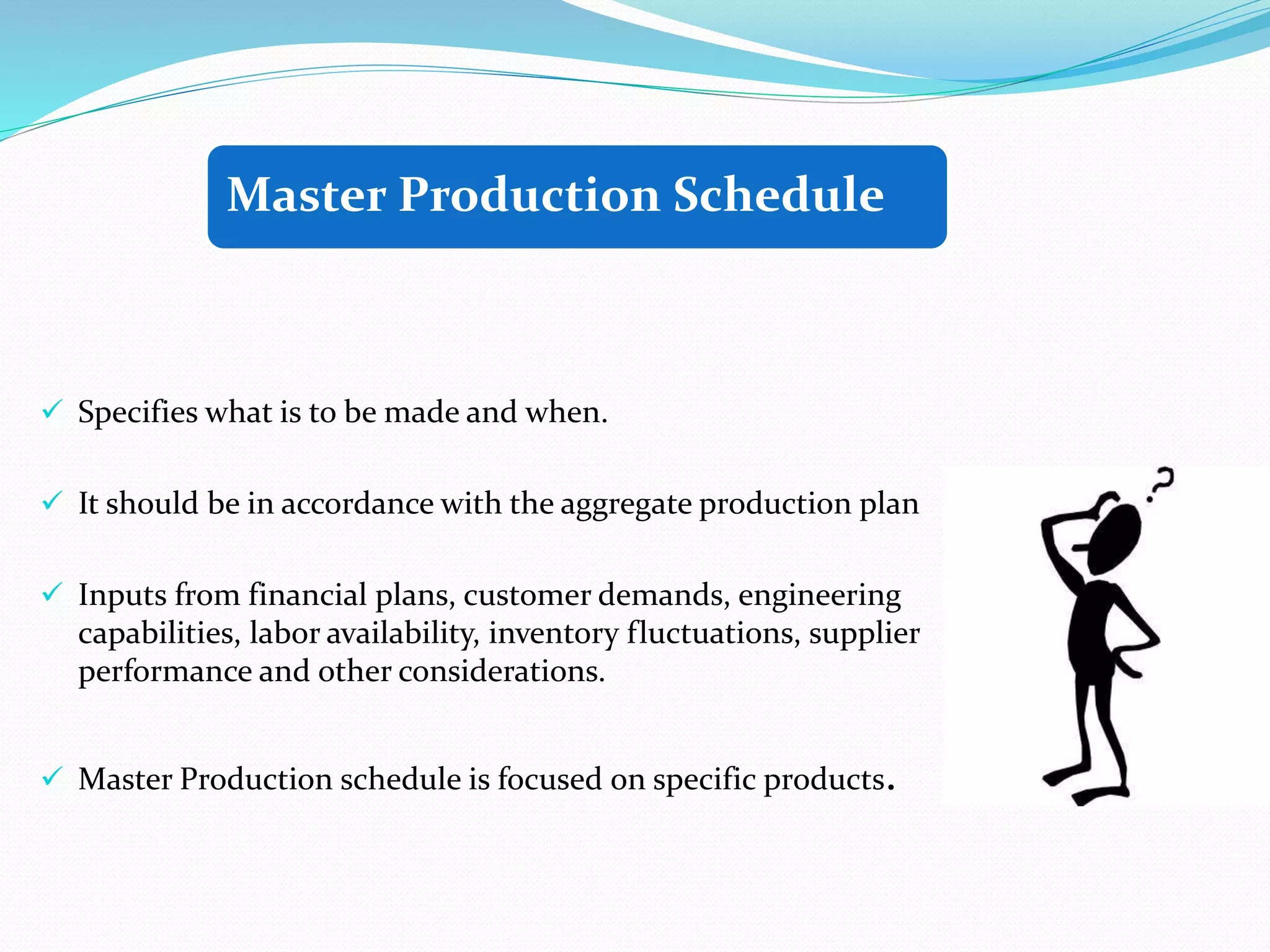 MRP Theory: Master Production Schedule, Bill of Material and Lead Times ...