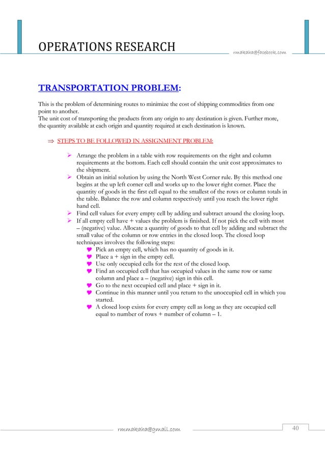 OPERATIONS RESEARCH | PDF