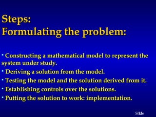 Operations research | PPT