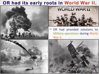 MBA | QA II | Overview | Operations Research Part 1 | PPT