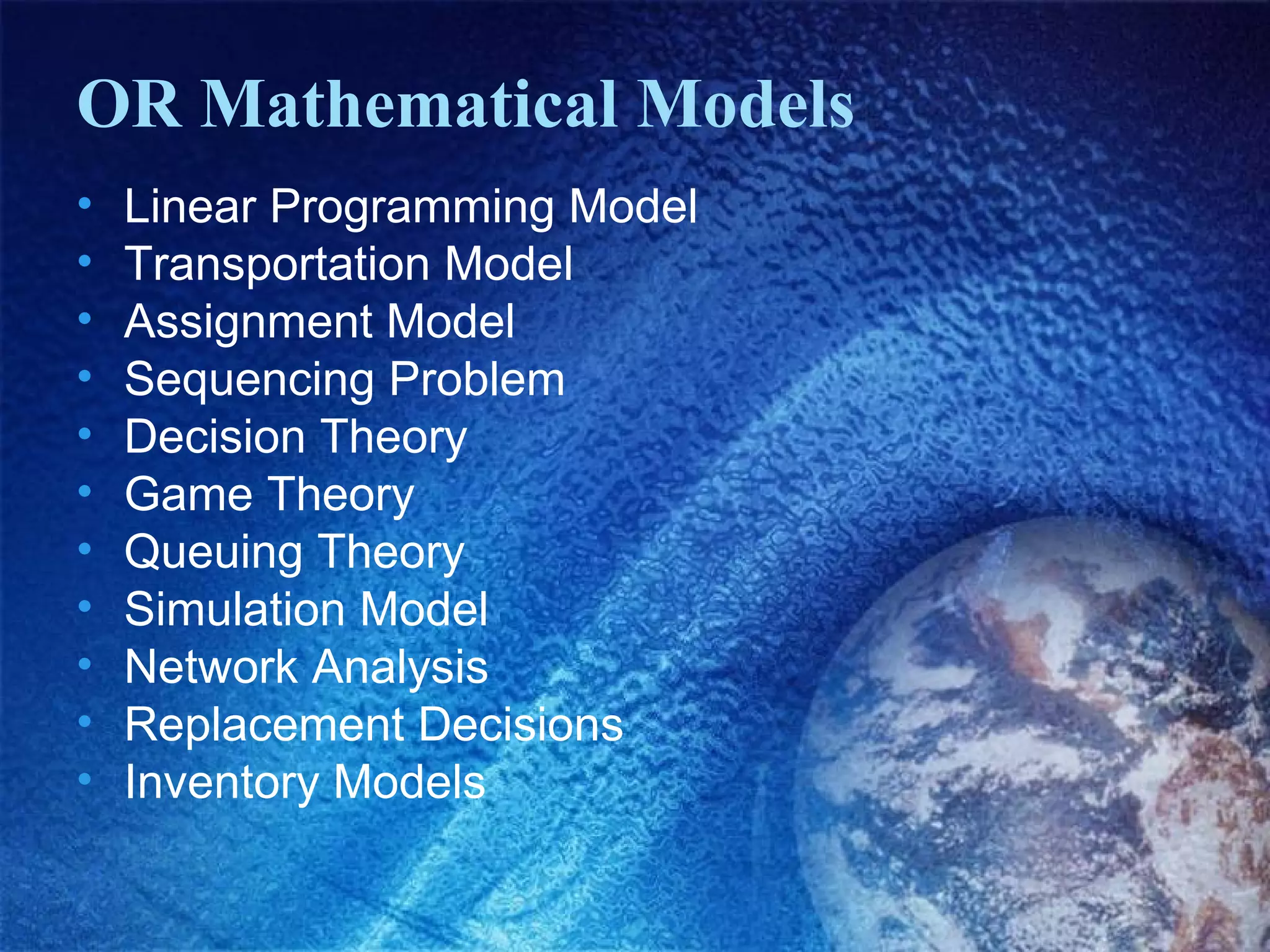 Operations research | PPT