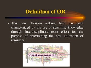 Operations research | PPT