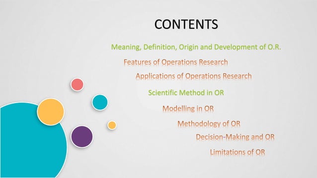 Operations Research | PPT