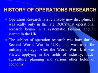 Operations research | PPT