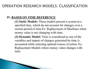 Operations research - an overview | PPTX