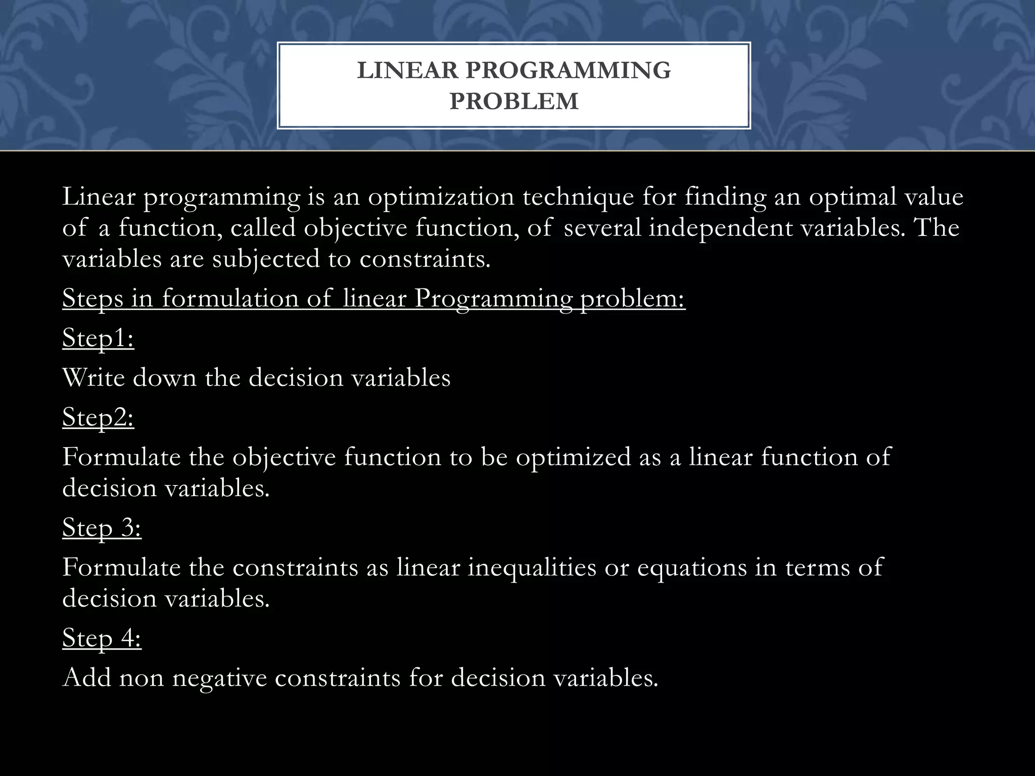 Operations research lpp | PPT