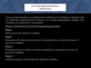 Operations research lpp | PPT