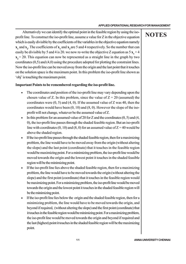 Operations Research MBA Notes .pdf