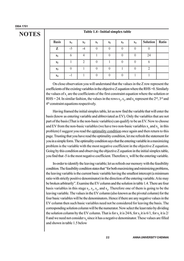 Operations Research MBA Notes .pdf