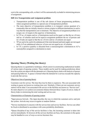 Operations research | PDF