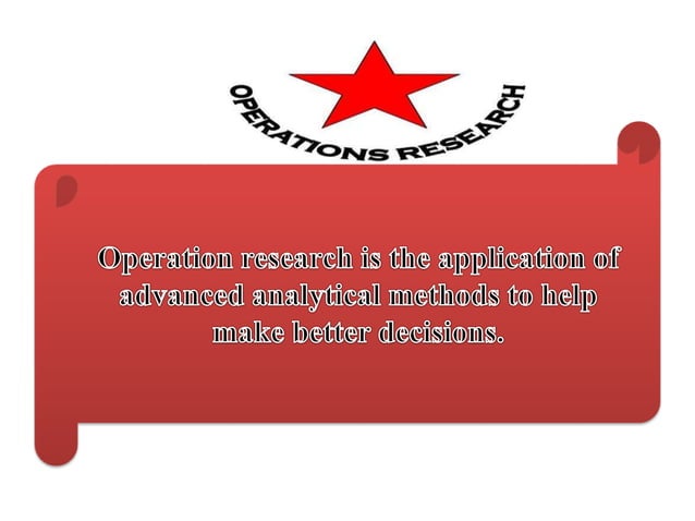 applications of operation research in business | PPTX | Computer Software and Applications ...