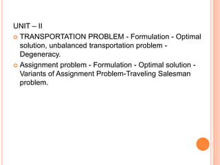 Operations Research ppt | PPT | Free Download