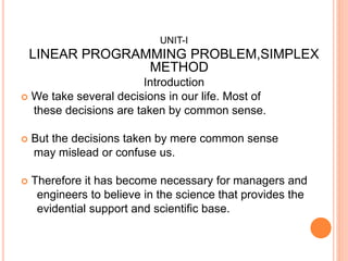 Operations Research ppt | PPTX